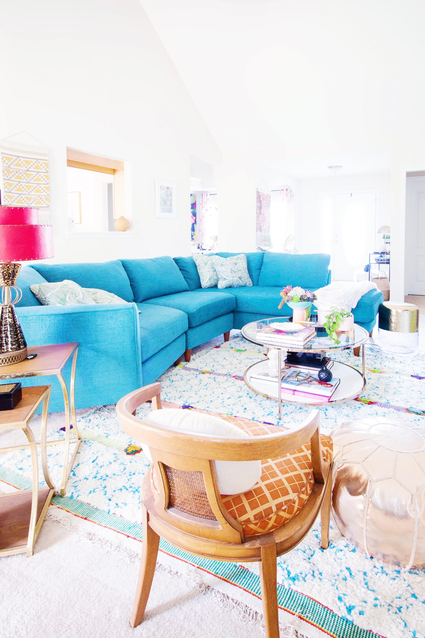 My color filled living room • Carla Bethany Interior Design Blog